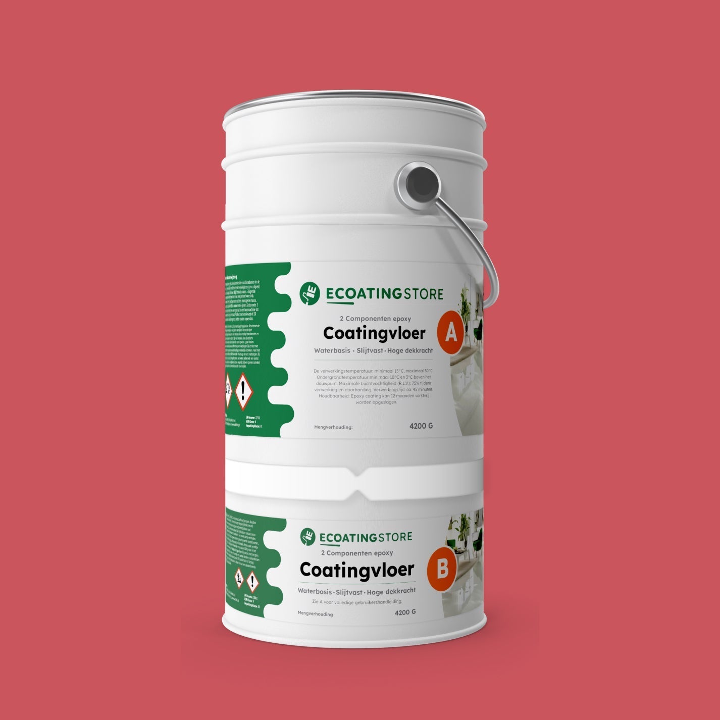 Floor coating - RAL 3017 – Ecoatingstore